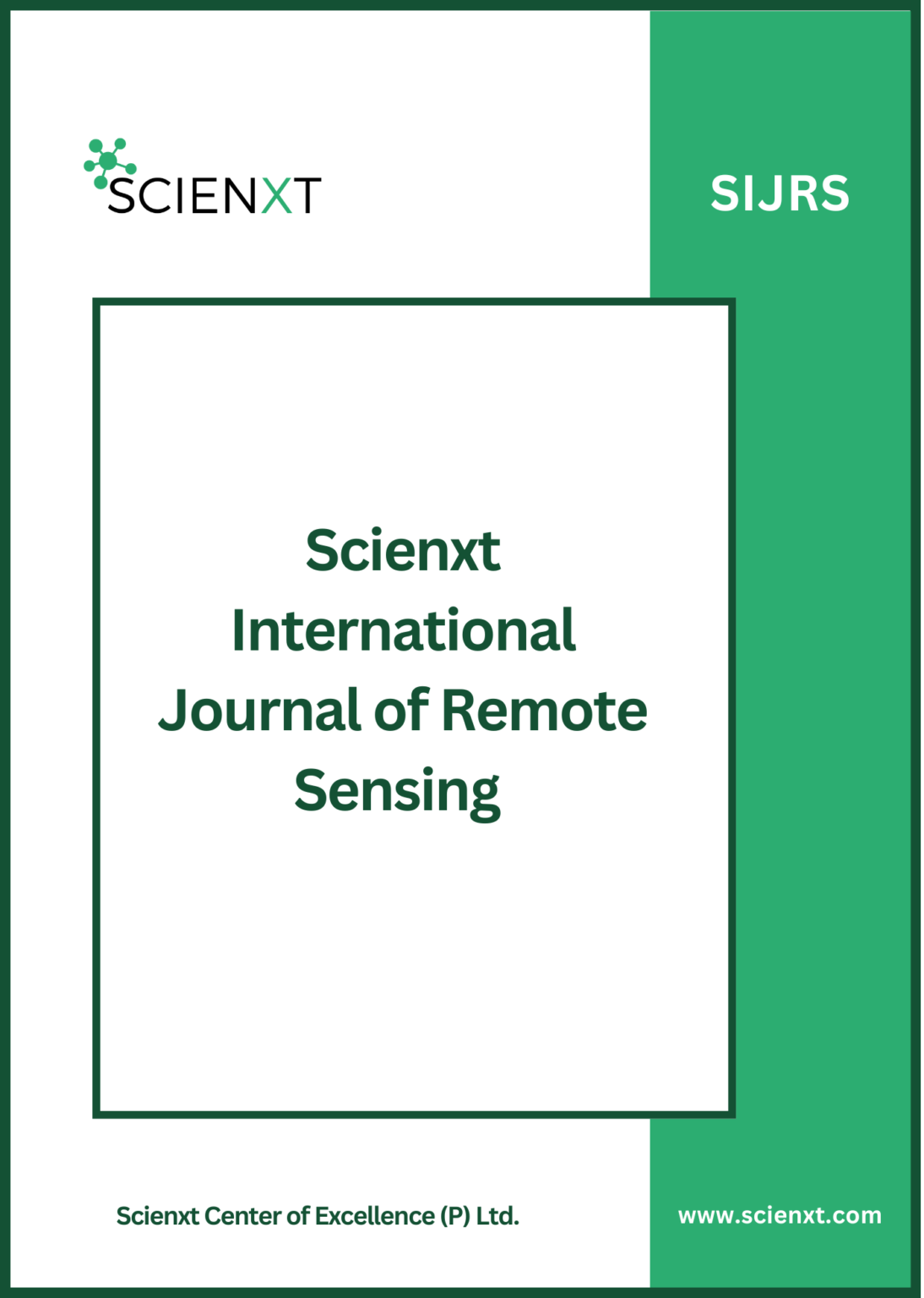 Scienxt International Journal of Remote Sensing (SIJRS) – Scienxt